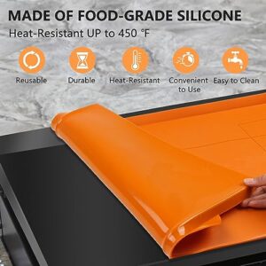 36" Food Grade Silicone Griddle Mat for Blackstone Griddle Accessories, Food Grade Silicone Griddle Cover for Blackstone Accessories Protect Your Griddle from Insects Rust