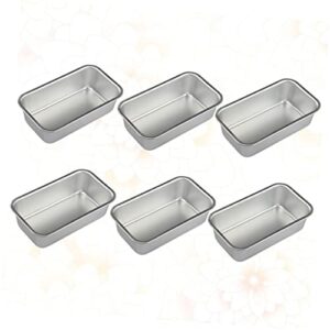 Cabilock 7pcs Cupcake Tray Non Stick Baking Sheet Aluminum Cake Pans Bread Baking Pan Bread Loaf Tin Loaf Pan with Cover Baking Tray Household Baking Plate Kitchen Supplies Non Stick Pan