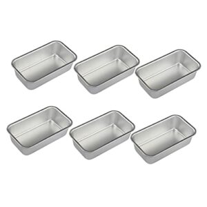 Cabilock 7pcs Cupcake Tray Non Stick Baking Sheet Aluminum Cake Pans Bread Baking Pan Bread Loaf Tin Loaf Pan with Cover Baking Tray Household Baking Plate Kitchen Supplies Non Stick Pan