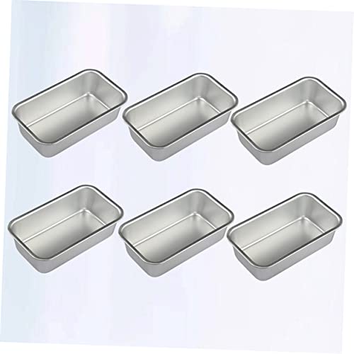 Cabilock 7pcs Cupcake Tray Non Stick Baking Sheet Aluminum Cake Pans Bread Baking Pan Bread Loaf Tin Loaf Pan with Cover Baking Tray Household Baking Plate Kitchen Supplies Non Stick Pan