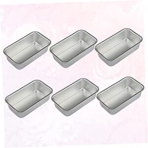 Cabilock 7pcs Cupcake Tray Non Stick Baking Sheet Aluminum Cake Pans Bread Baking Pan Bread Loaf Tin Loaf Pan with Cover Baking Tray Household Baking Plate Kitchen Supplies Non Stick Pan