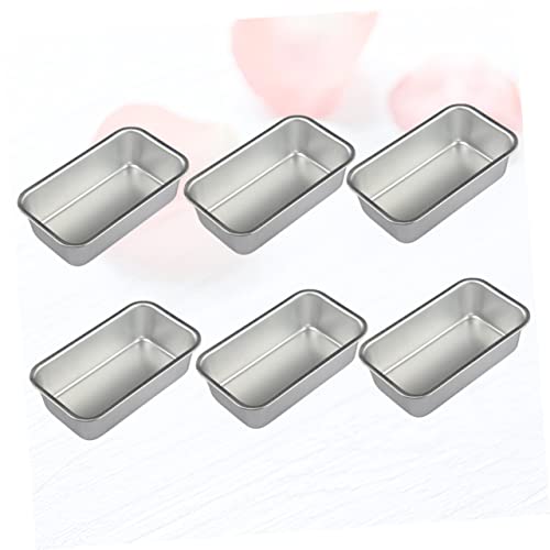 Cabilock 7pcs Cupcake Tray Non Stick Baking Sheet Aluminum Cake Pans Bread Baking Pan Bread Loaf Tin Loaf Pan with Cover Baking Tray Household Baking Plate Kitchen Supplies Non Stick Pan