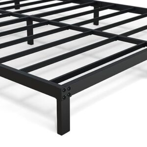 Maenizi King Size Bed Frame No Box Spring Needed, 8 Inch Heavy Duty King Platform Bed Frame Support Up to 3000 lbs, Easy Assembly, Noise Free, Black