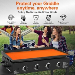 ATBKJ Grill Mat,Customizable for Blackstone 36", 30",28" Models, Non Stick/Reusable Heavy Duty Food Grade Silicone Grill Mat Protect Your Griddle from Insects, Debris and Rust