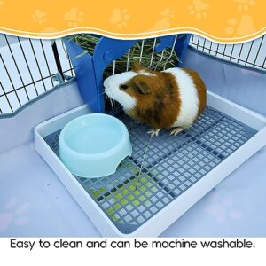 CHEGRON Guinea Pig Cage Liner Waterproof Oxford Bottom Pet Bedding for Rabbit Chinchilla Hedgehog Ferret Small Animals Cage C&C Playpen Accessories, 48x24 inch Grey