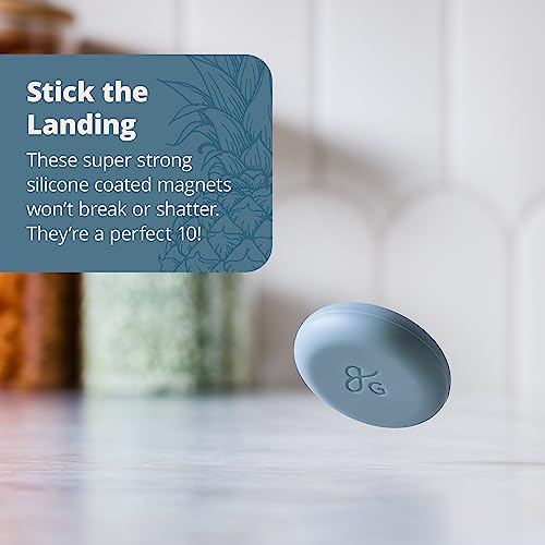 Greater Goods Sous Vide Magnets, Refrigerator Magnets, Stone Blue, Designed in St.Louis (Pack of 8)