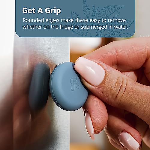 Greater Goods Sous Vide Magnets, Refrigerator Magnets, Stone Blue, Designed in St.Louis (Pack of 8)