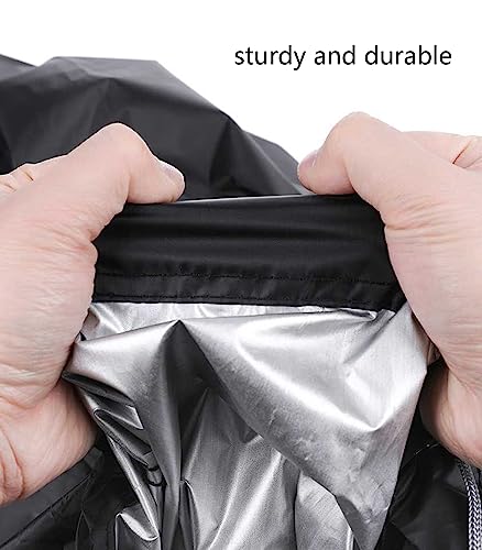 Lawn Mower Cover Outdoors Waterproof Push Lawnmower Cover Dust UV Protection Universal Oxford Covers with Drawstring Storage Bag 76" x 25" x 44"