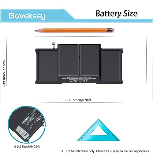 Bovekeey 55Wh A1405 Battery A1369 A1466 A1496 for MacBook Air 13 inch A1369 (2010-2011), A1466(Mid 2012, Mid 2013, Early 2014, Early 2015, 2017), A1496 A1377 [EMC :2925, 2469, 2559, 2392, 2632, 3178]