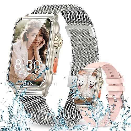 SYEEKOM Smart Watch for Women (Answer/Make Call) 1.57" HD Fitness Tracker Smart Watch with Heart Rate Oxygen Saturation and Sleep Monitoring, IP68 Waterproof Watch for Android and iOS