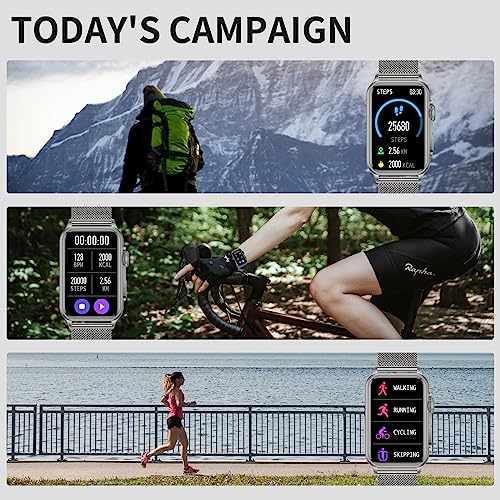 SYEEKOM Smart Watch for Women (Answer/Make Call) 1.57" HD Fitness Tracker Smart Watch with Heart Rate Oxygen Saturation and Sleep Monitoring, IP68 Waterproof Watch for Android and iOS