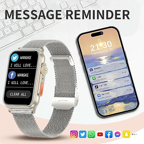 SYEEKOM Smart Watch for Women (Answer/Make Call) 1.57" HD Fitness Tracker Smart Watch with Heart Rate Oxygen Saturation and Sleep Monitoring, IP68 Waterproof Watch for Android and iOS