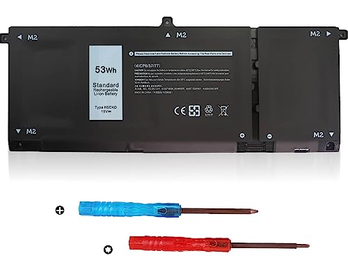 ZAYAUPVL H5CKD 53Wh Battery Replacement for Dell Inspiron 5300 5301 5401 5402 5408 5409 5501 5502 5508 5509,Inspiron 5400 5406 7405 7300 7306 7500 7506 2-in-1 Silver Latitude 3410 3510 Vostro 5502 15V