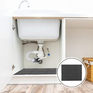 Kitchen Sink Mats Under Sink Mat Silicone Sink Liner Cabinet Mat Drawer Liner Organizer for Kitchen Bathroom Hold Up to and Protector for Drips Leaks Spills Tray Sink Mat