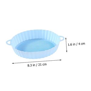 VALICLUD 12 Pcs Bakeware Round Baking Pan Oven Air Fryer Para Air Fryer Air Fryer Grill Air Fryer Silicone Liner Washing Machine Pan Silica Gel Silicone Baking Liners with Handle