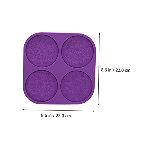 HAKIDZEL Mandala Pattern Stencil Silicone Tray Casting Silicone Coaster Molds Resin Silicone Molds for Resin Mold for Resin Agate Coaster Resin Coasters Mandala Pattern Mold Silicone Mould