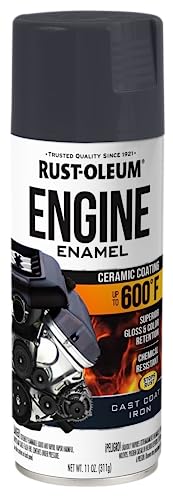 Rust-Oleum 366437 Engine Enamel Spray Paint, 11 oz, Cast Coat Iron