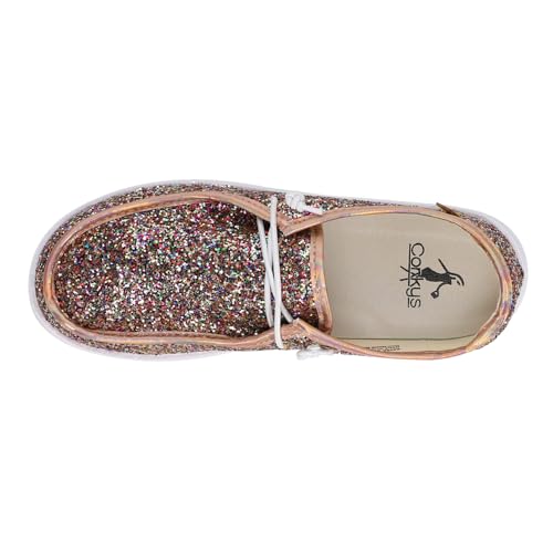 Corkys Womens Kayak Glitter Slip On Sneakers Shoes Casual - Confetti Glitter - Size - 7