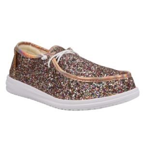 Corkys Womens Kayak Glitter Slip On Sneakers Shoes Casual - Confetti Glitter - Size - 7