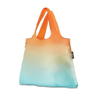 samsonite foldable shopper’s tote, blue/orange ombre