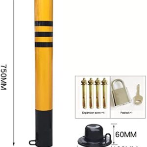 OUSIKA Parking Post, Parking Barrier, for Parking Lot Column Parking Space Lock Floor Lock Thickened Parking Thickened Column Parking Lock and Floor Lock Column Bollard