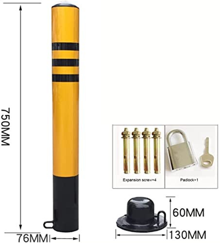 OUSIKA Parking Post, Parking Barrier, for Parking Lot Column Parking Space Lock Floor Lock Thickened Parking Thickened Column Parking Lock and Floor Lock Column Bollard