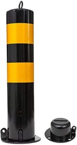 ousika parking post, parking barrier, for parking lot traffic safety street cone, parking space lock, parking pile, ground pile, warning column bollard