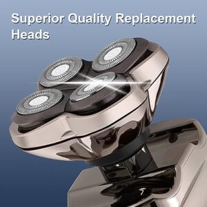 Shaver Replacement Blades, Electric Razor Replacement Head, Compatible with Skull Shaver Pitbull Gold/Silver PRO Shaver And other Electric shaver, Super Close Shaving Replacement Heads, 12-Pack.