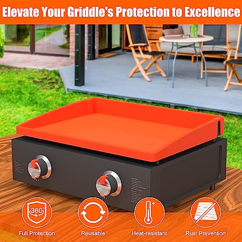 Silicone Griddle Mat Cover for Blackstone - 22 Inch True All-Encompassing Coverage Heavy Duty Food Grade Grill Buddy Mat, All Season Cooking Surface Protective Cover