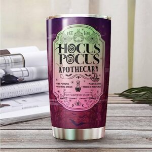 Cosmos Hall Halloween Gifts - Halloween Decorations - Halloween Mugs - Witch Broom Gifts For Friends - Witchcraft Tumbler For Women - Apothecary Gifts Cup For Coworker, Bestie, Men - 20oz Tumbler