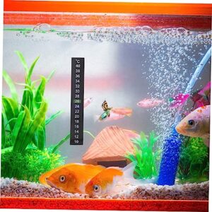 FUOYLOO Digital Thermometer 5 Pcs Fish Tank Temperature Sticker Fish Tank Digital Adhesive Stickers Fish Tank Sticker Sticker Strip for Fish Tank Liquid Crystal Number Stickers