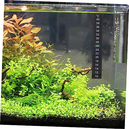 FUOYLOO Digital Thermometer 5 Pcs Fish Tank Temperature Sticker Fish Tank Digital Adhesive Stickers Fish Tank Sticker Sticker Strip for Fish Tank Liquid Crystal Number Stickers