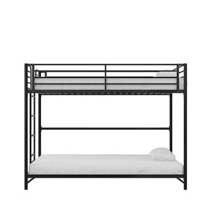 DHP Daven Easy Assembly Kids Bunk Bed, Twin Over Twin, Black