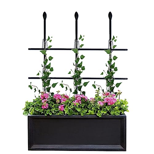 Garden Trellis, Plant Trellis for Climbing Plants Indoor Outdoor, DIY Tomatoes Cage Potted Plant Support Stakes for Vegetable, Rose, Bean, Pots, Clematis (Size : 90cm(35.4in*120cm(47.2in))