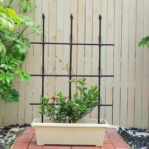 Garden Trellis, Plant Trellis for Climbing Plants Indoor Outdoor, DIY Tomatoes Cage Potted Plant Support Stakes for Vegetable, Rose, Bean, Pots, Clematis (Size : 90cm(35.4in*120cm(47.2in))