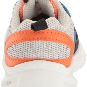 Carter's Kids Adusa Light-Up Sneaker, Blue/Orange, 7 US Unisex Toddler