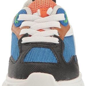 Carter's Kids Adusa Light-Up Sneaker, Blue/Orange, 7 US Unisex Toddler