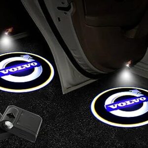 2Pcs Universal for Wireless Car Door Logo Light LED HD Welcome Courtesy Ghost Shadow Projector Lamp Compatible with Volvo Most Models