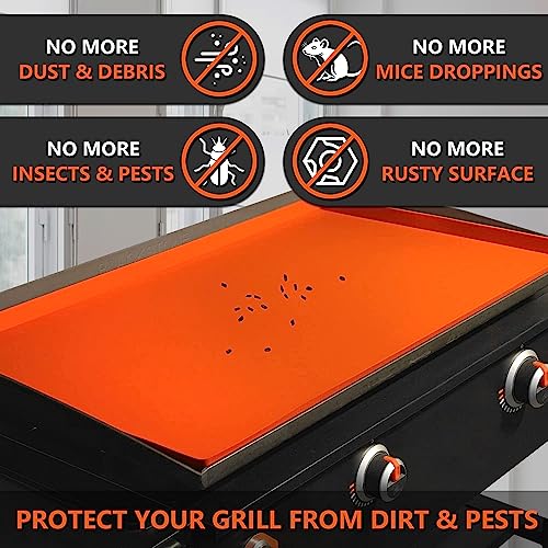 36" Silicone Griddle Mat for Blackstone 36 Inch Griddle, Heavy Duty Food Grade Silicone Griddle Cover, Protect Your Griddle from Dirt & Rust All Year Round