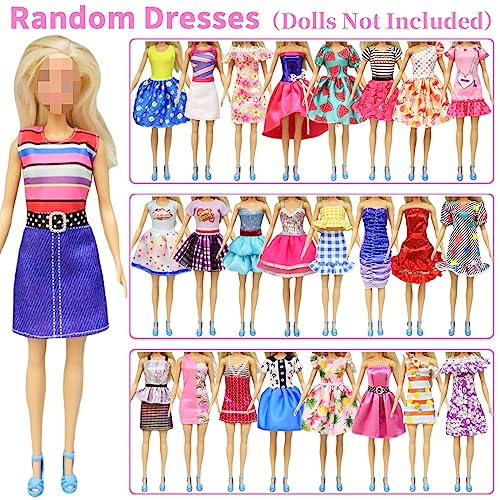 UNICORN ELEMENT 43 Pcs Doll Clothes and Accessories, Include 2 Skirts 2 Fashion Skirts 5 Mini Skirts 2 Swimwears 2 Fashions 10 Shoes 10 Hangers 10 Necklaces for 11.5 Inch Doll(NO Doll)