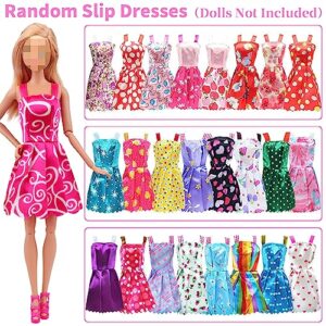 UNICORN ELEMENT 43 Pcs Doll Clothes and Accessories, Include 2 Skirts 2 Fashion Skirts 5 Mini Skirts 2 Swimwears 2 Fashions 10 Shoes 10 Hangers 10 Necklaces for 11.5 Inch Doll(NO Doll)