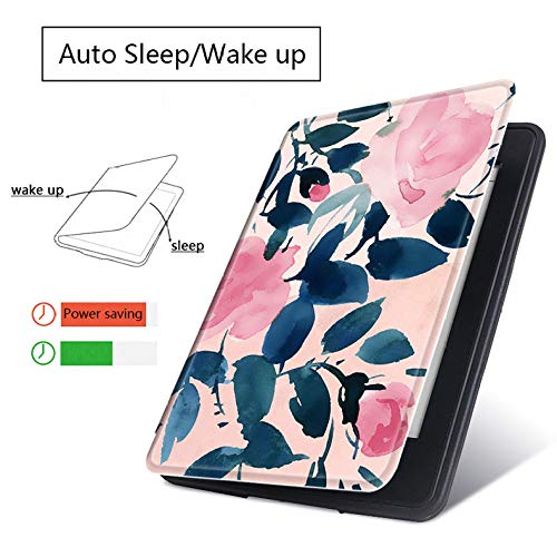 Case Fits Kindle Paperwhite 10Th Generation 2018 Released Ebook Reader Covers Pu Leather Smart Cover with Auto Wake/Sleep Cases for Kindle Paperwhite 4, Abstract Sky and Green Grass, As Shown, Kindle