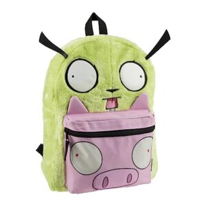 invader zim gir & bloaty 16" reversible backpack