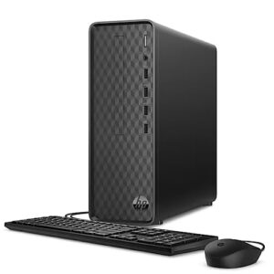 HP 13th Generation Newest Slim Desktop, 13th Gen Intel Core i5-13400, 64GB RAM, 2TB PCIe SSD + 2TB HDD, VGA, HDMI, Wi-Fi, Wired KB & Mouse, Windows 11 Home, Black