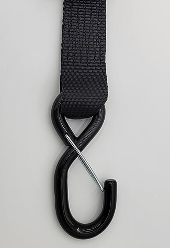 Spare Tire Strap, 3 Way Ratchet Y Strap, 1.5 inch Wide Adjustable, Tire Tie Down Strap for UTV or Truck Tires, Color Black