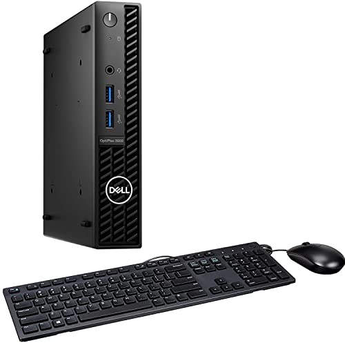 Dell Optiplex 3000 Home & Business Mini Desktop (Intel i5-12500T 6-Core, 16GB RAM, 7.6TB SATA SSD, Intel UHD, WiFi, Bluetooth, HDMI, USB 3.2, Display Port, Black, Win 11 Pro) Refurbished (Renewed)