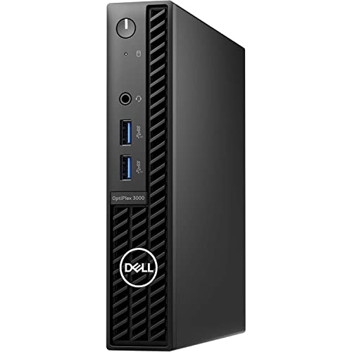 Dell Optiplex 3000 Home & Business Mini Desktop (Intel i5-12500T 6-Core, 16GB RAM, 7.6TB SATA SSD, Intel UHD, WiFi, Bluetooth, HDMI, USB 3.2, Display Port, Black, Win 11 Pro) Refurbished (Renewed)