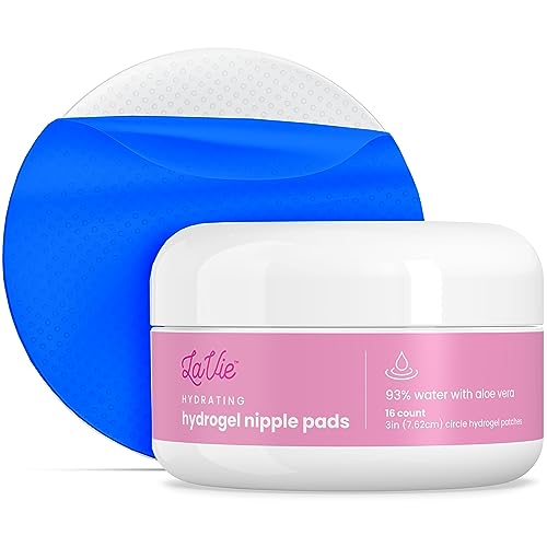 LaVie™ Hydrogel Nipple Pads for Breastfeeding - Nipple Cooling Gel Pads for Breastfeeding, Hydrogel Pads for Sore Nipple Relief Breastfeeding - Aloe Vera Infused Nipple Gel Soothing Pads -