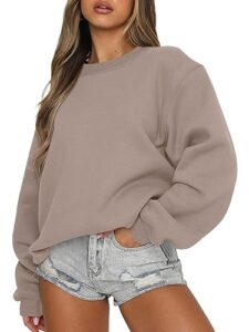 efan women sweatshirts oversized crew neck pullover cute casual hoodies 2023 fall outfits fashion clothes