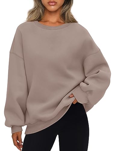 EFAN Women Sweatshirts Oversized Crew Neck Pullover Cute Casual Hoodies 2023 Fall Outfits Fashion Clothes